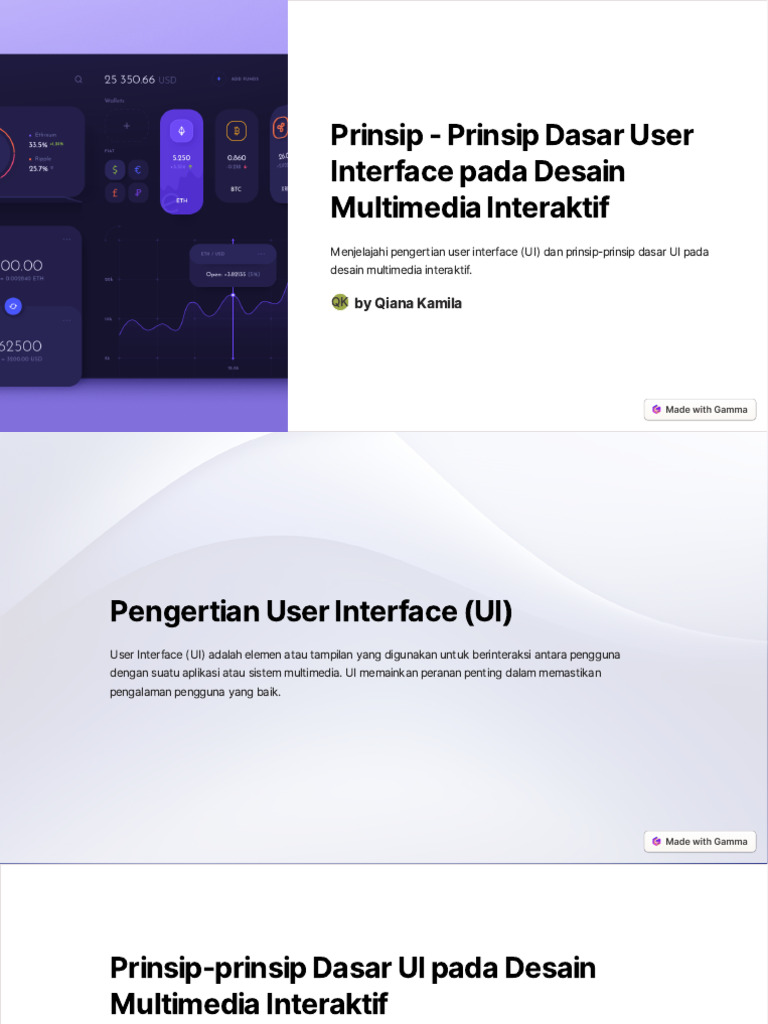 Prinsip Prinsip Dasar User Interface Pada Desain Multimedia Interaktif | PDF | Seni