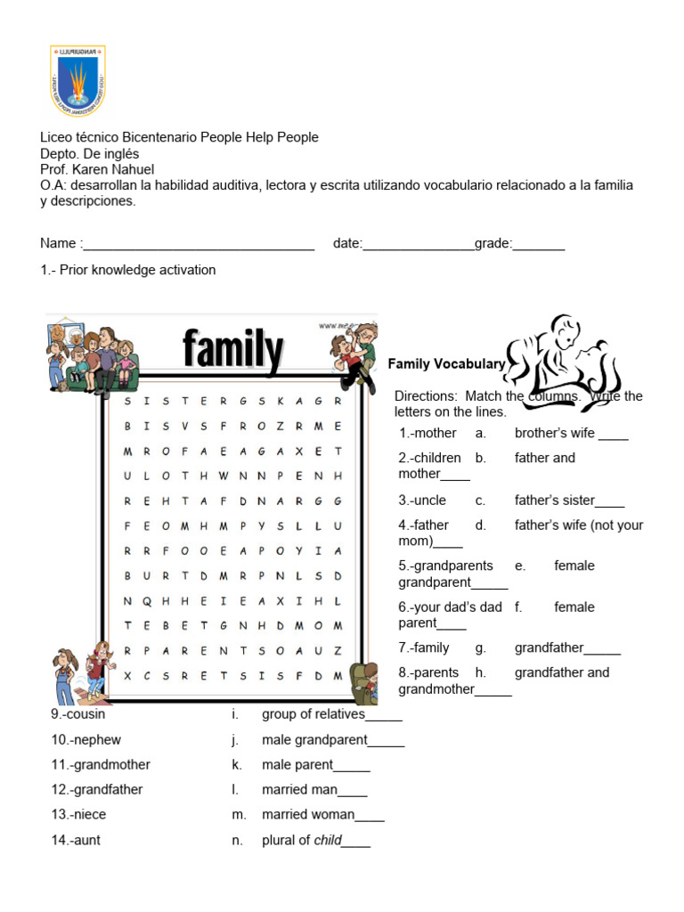 Guia de La Familia y Descripciones | PDF