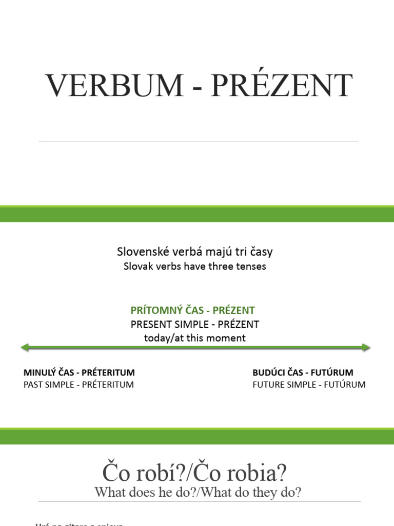 Verbum - Prézent | PDF