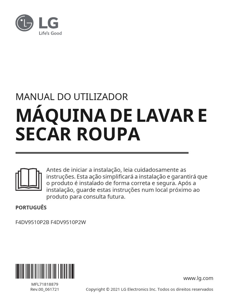 Máquina Lavar Secar LG | PDF