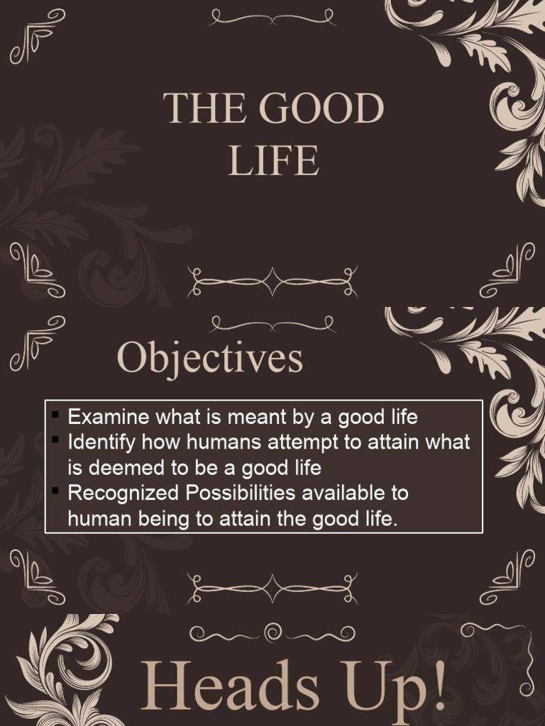 GE 7 The Good Life | PDF