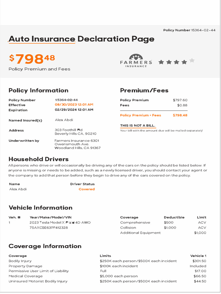 Abdi Declarations-Page | PDF