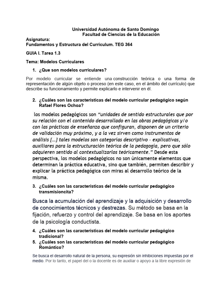 Guia I. TEG 364 | PDF