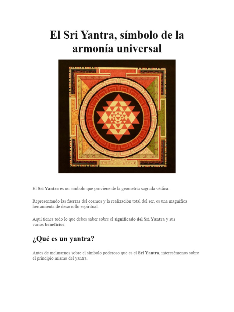 El Sri Yantra | PDF