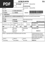C73 Customs Declaration Guide | PDF | Customs | Governance