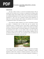 La Lectura de Ficcion Ensena A Leer | PDF | Enseñando | Aprendizaje