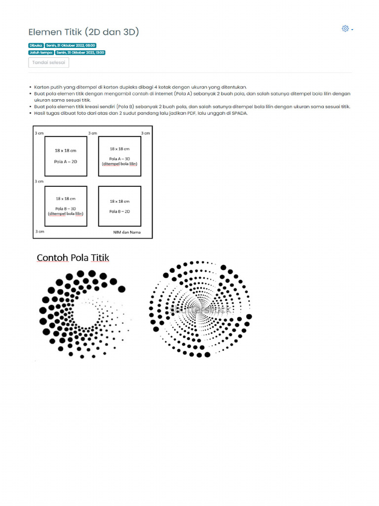 Minggu-9 - Elemen Titik (2D Dan 3D) | PDF