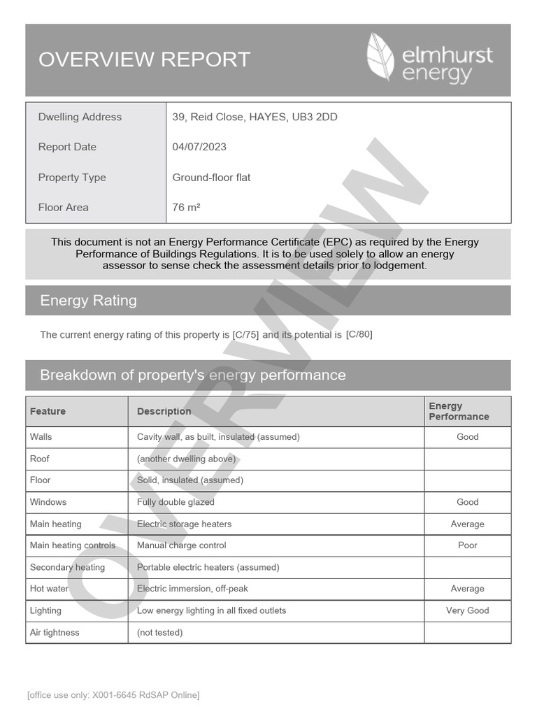 EpcDraft UB3 2DD | PDF | Water Heating | Sustainable Energy