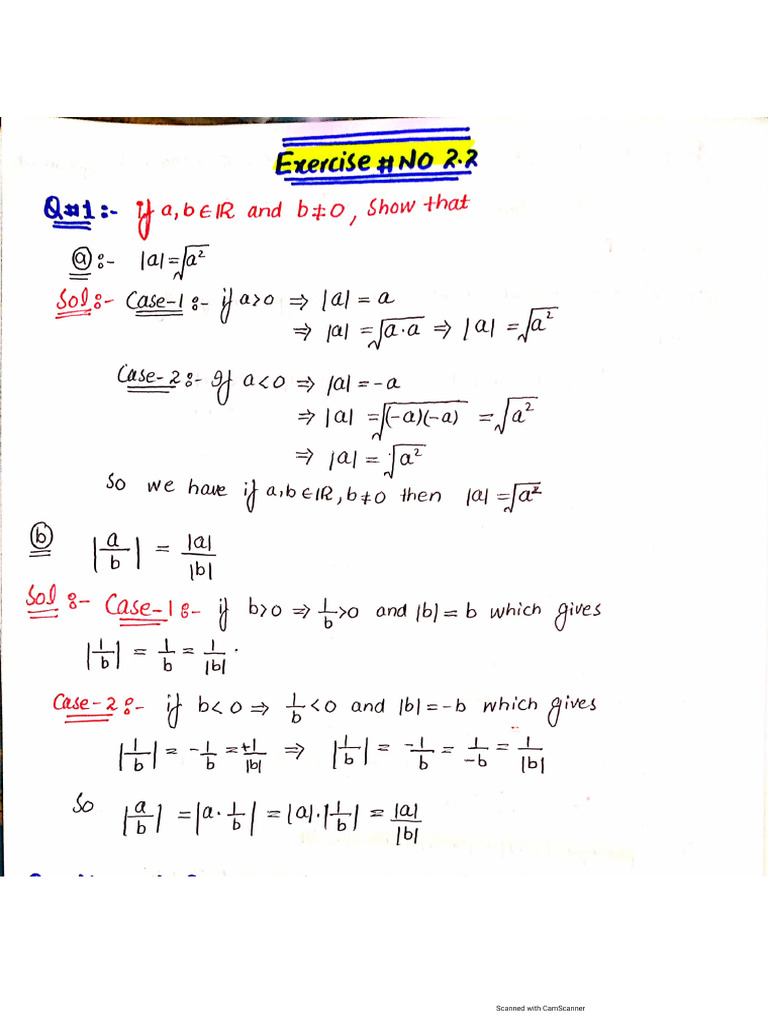 Exercise 2.2 Real Analysis by Bartle | PDF