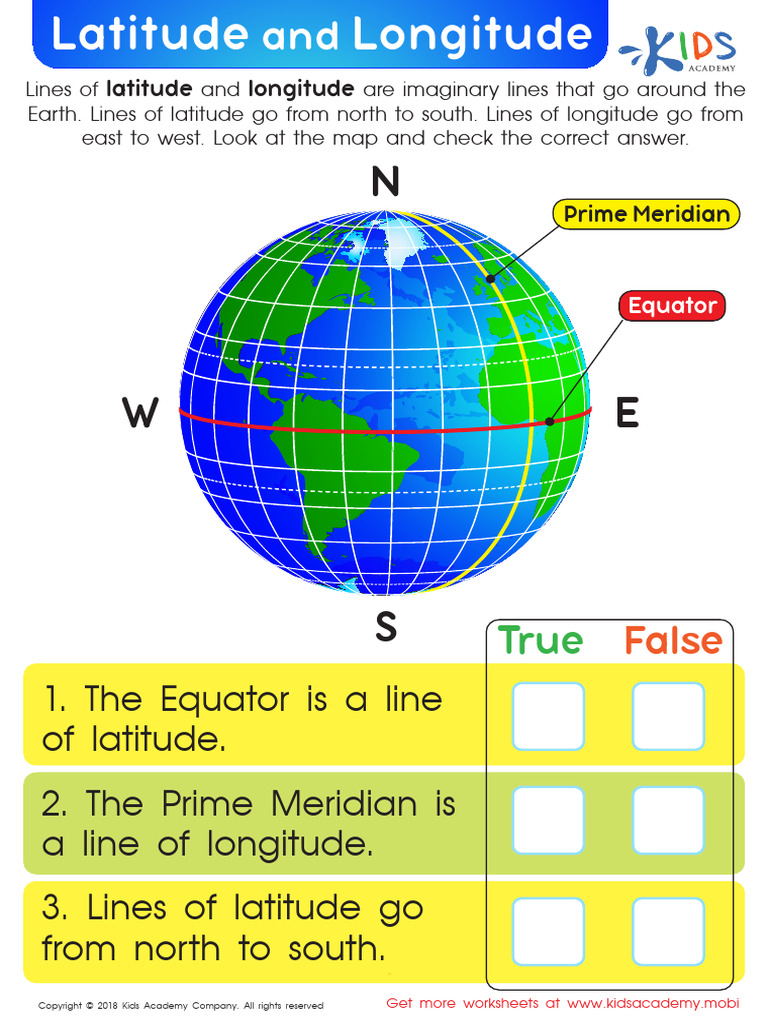 Grade 2 Latitude and Longitude Worksheet | PDF | Travel | Science ...