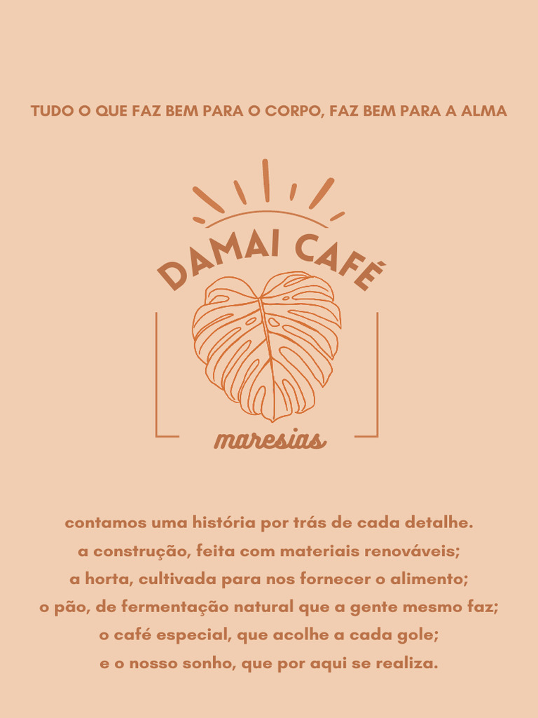 Cardápio Café Damai | PDF