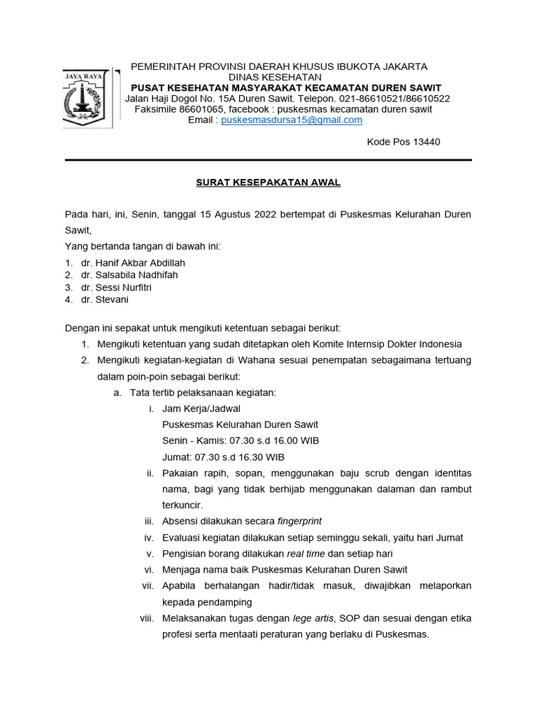 MOU Dokter Internsip PKL | PDF | Sains & Matematika | Gaya Hidup