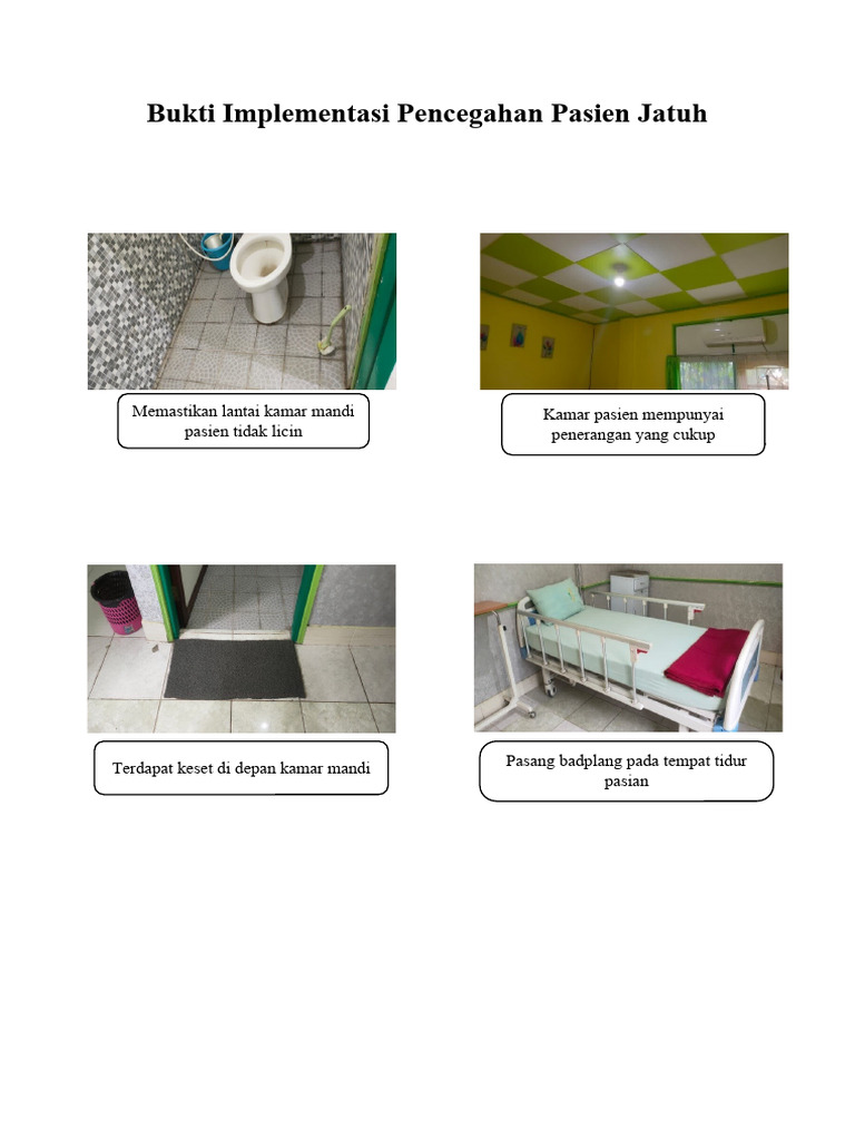 Bukti Implementasi Pencegahan Pasien Jatuh | PDF | Griya & Taman
