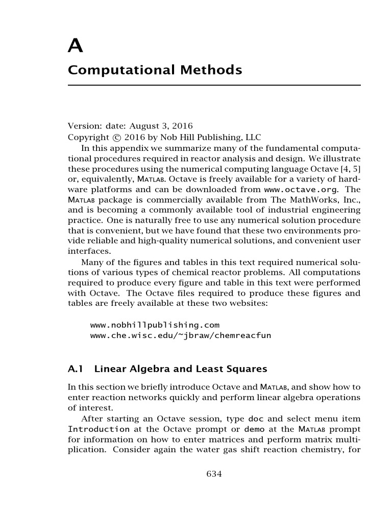 Appendix Numerical Methods Raawlings | PDF