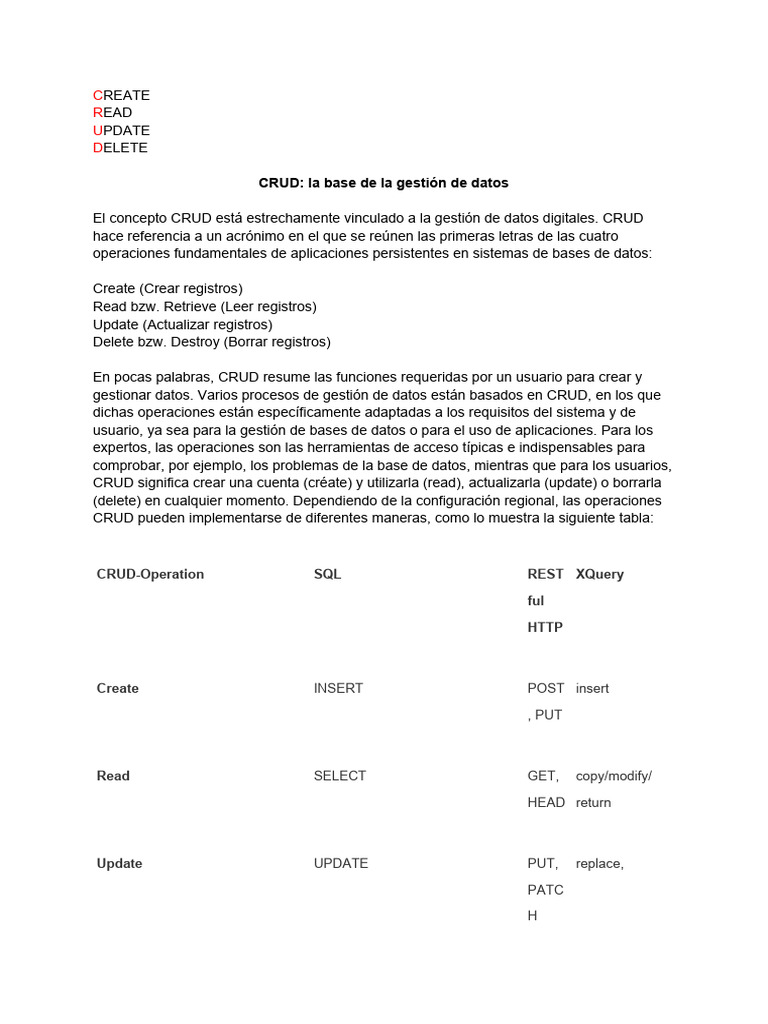 CRUD en PHP: Guía Completa y Ejemplo | PDF | Bootstrap (marco frontal) | Bases de datos