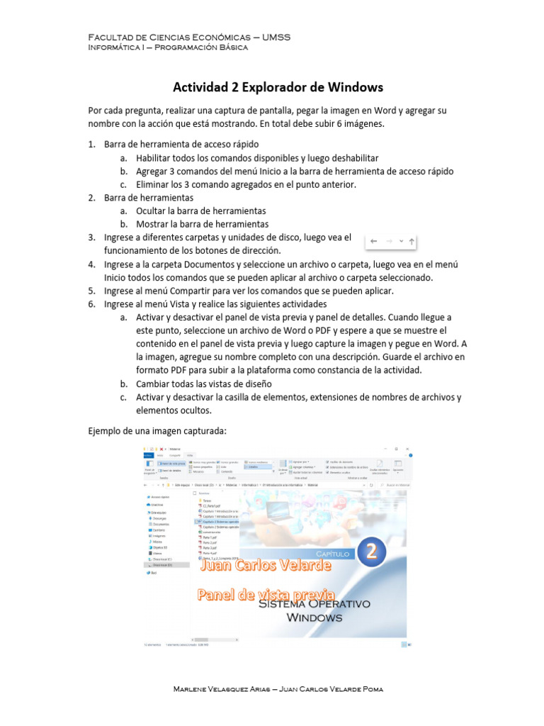 Actividad 2 Explorador de Windows | PDF