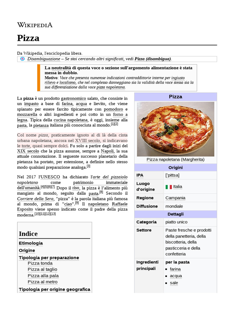 Pizza | PDF