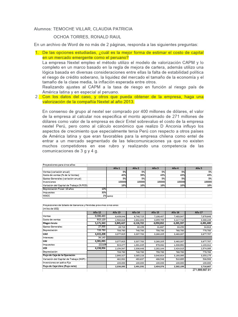 Caso 2 Nextel Peru | PDF