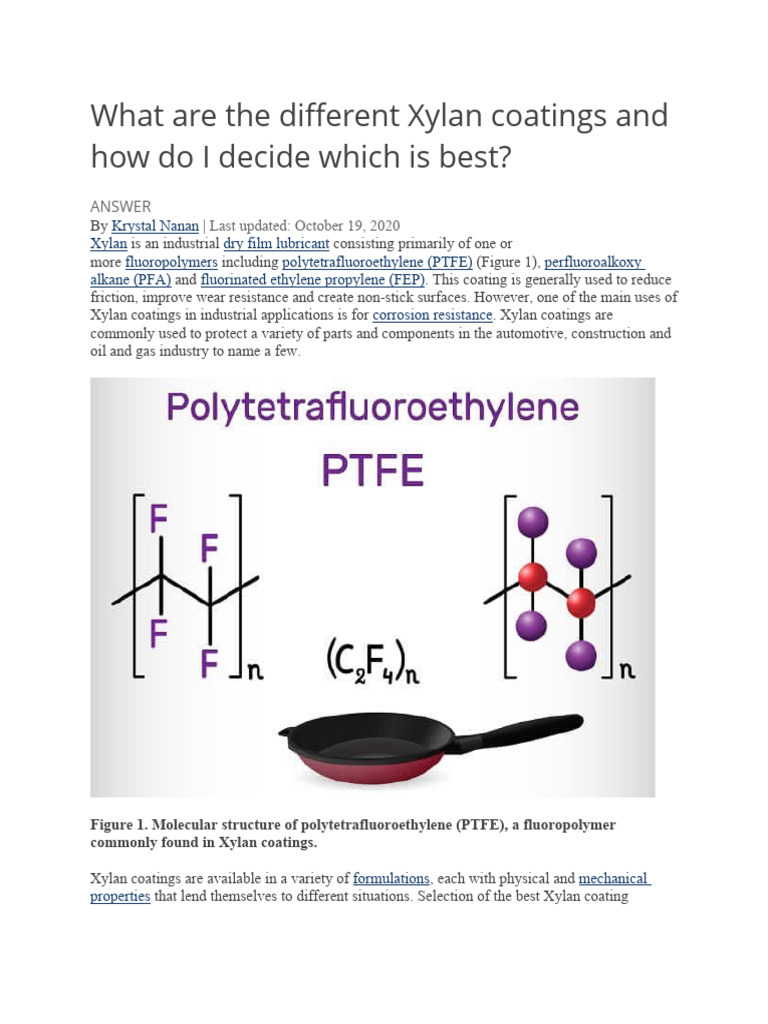 Xylan Coating | PDF | Home & Garden