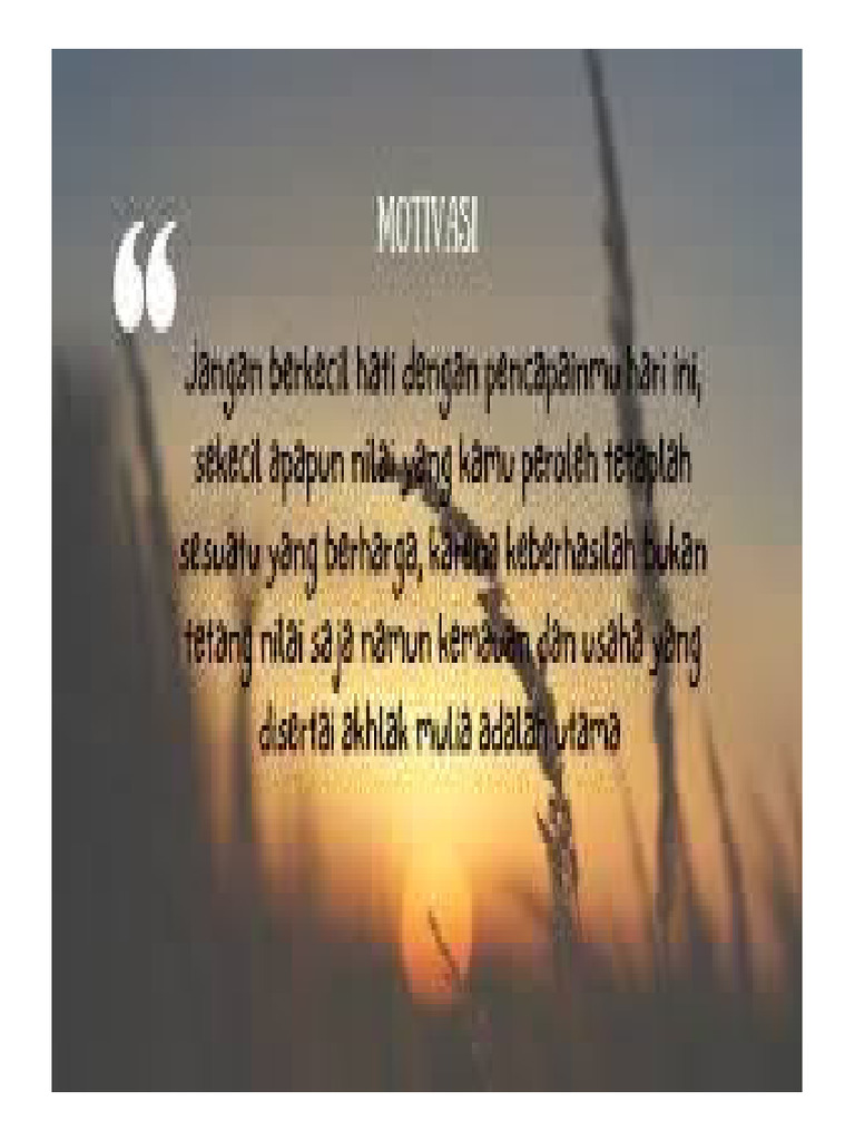 Motivasi Belajar Buk Oktarina | PDF