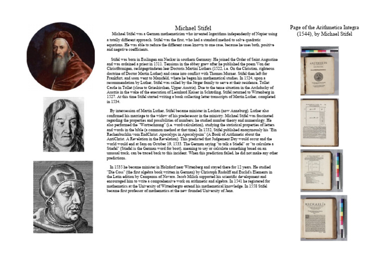 Michael Stifel | PDF