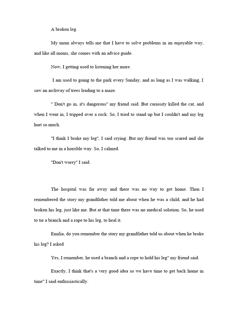 A Broken Leg | PDF