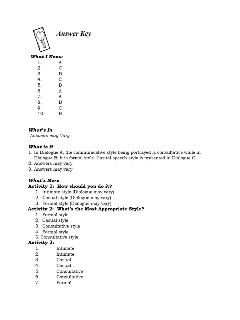 Answer Key - M3 | PDF
