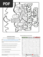 Sopa de Letras de Independencia de México | PDF