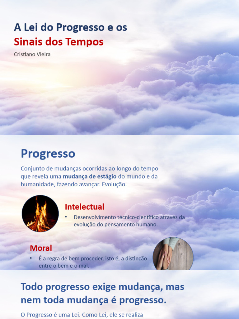 Lei Do Progresso e Os Sinais Dos Tempos | PDF
