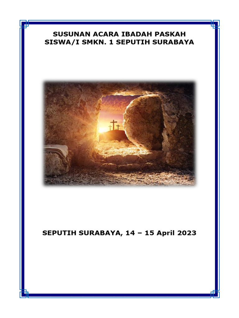 Susunan Acara Ibadah Paskah SMK | PDF