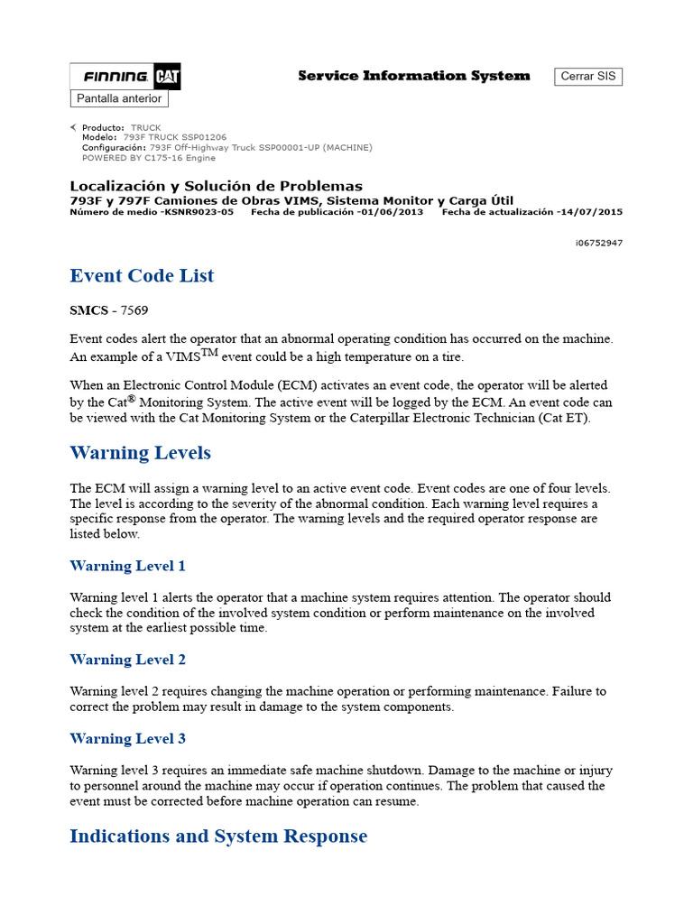 VIMSTM Event Code List | PDF