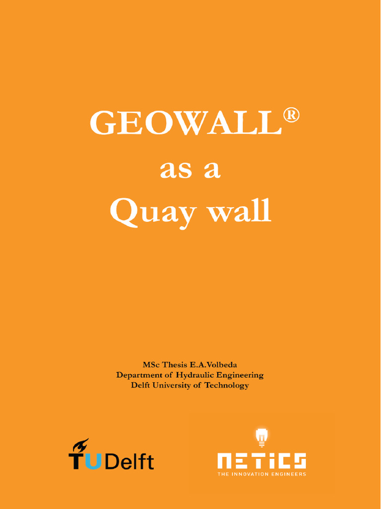 MSC Thesis EA Volbeda - Geowall As A Quay Wall - Final Version | PDF ...