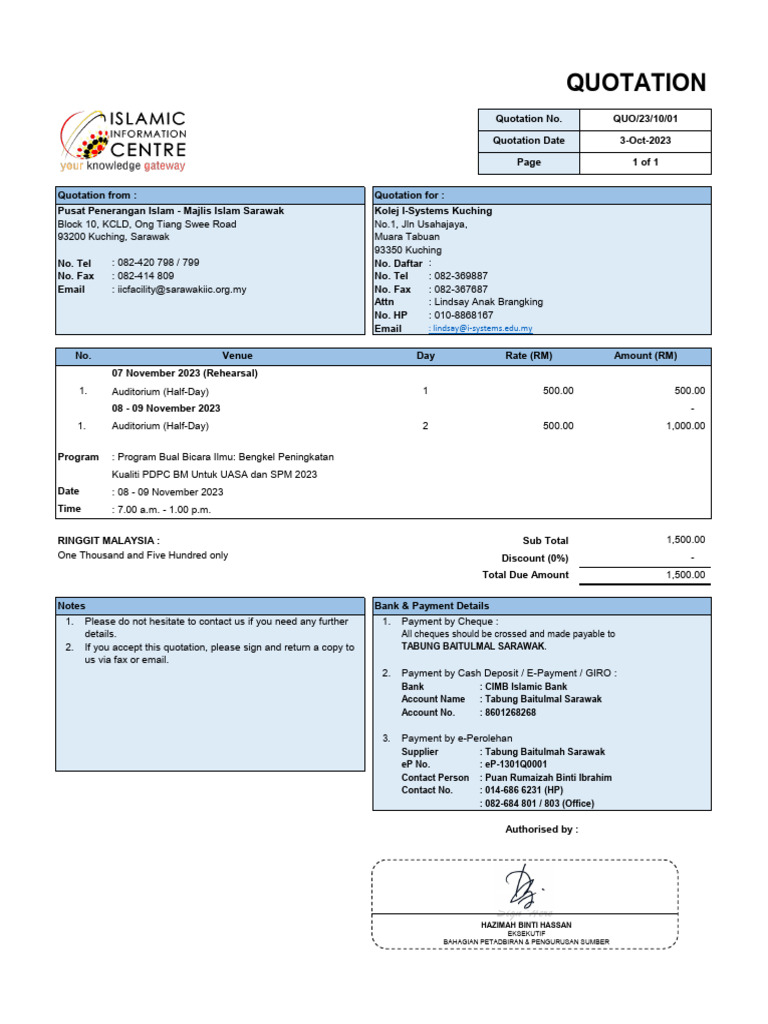 Quotation Isystem | PDF | Payments | Personal Finance