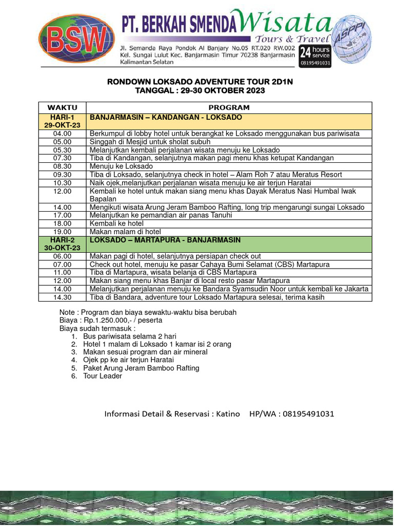 2D1N Loksado Tour | PDF