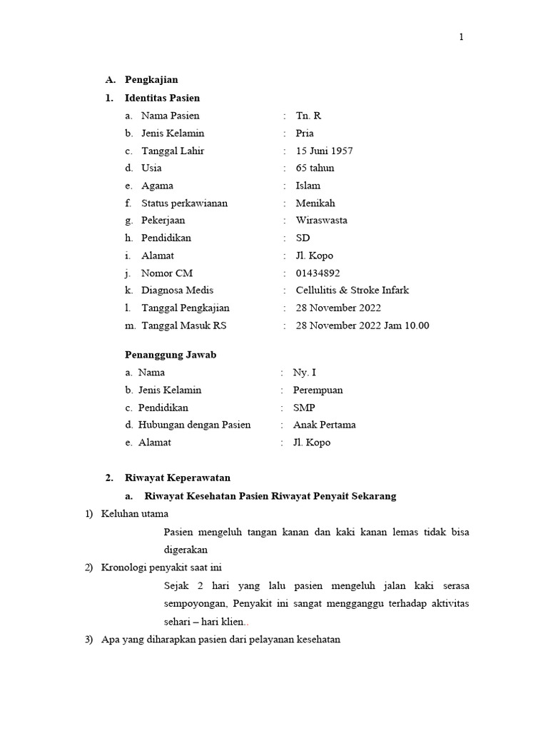 Contoh Asuhan Keperawatan KMB | PDF