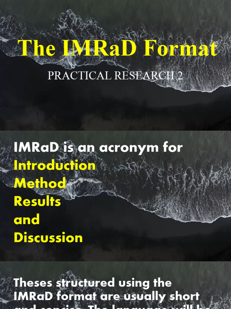 IMRad | Download Free PDF | Scientific Method | Cognition