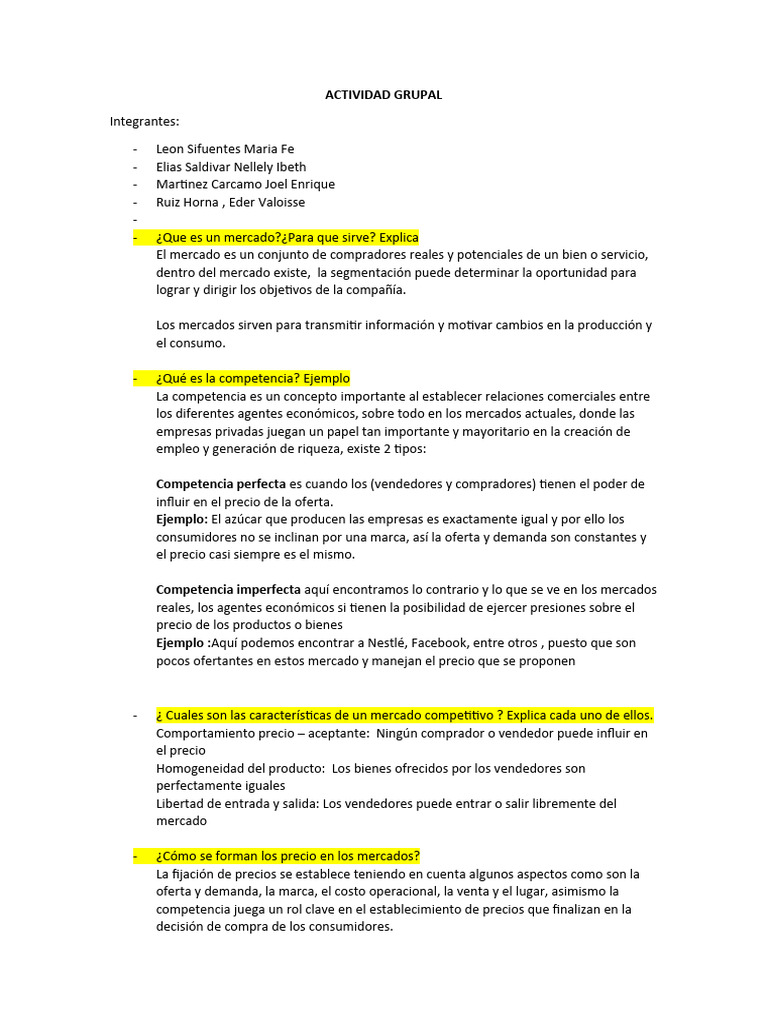 Actividad Grupal | PDF