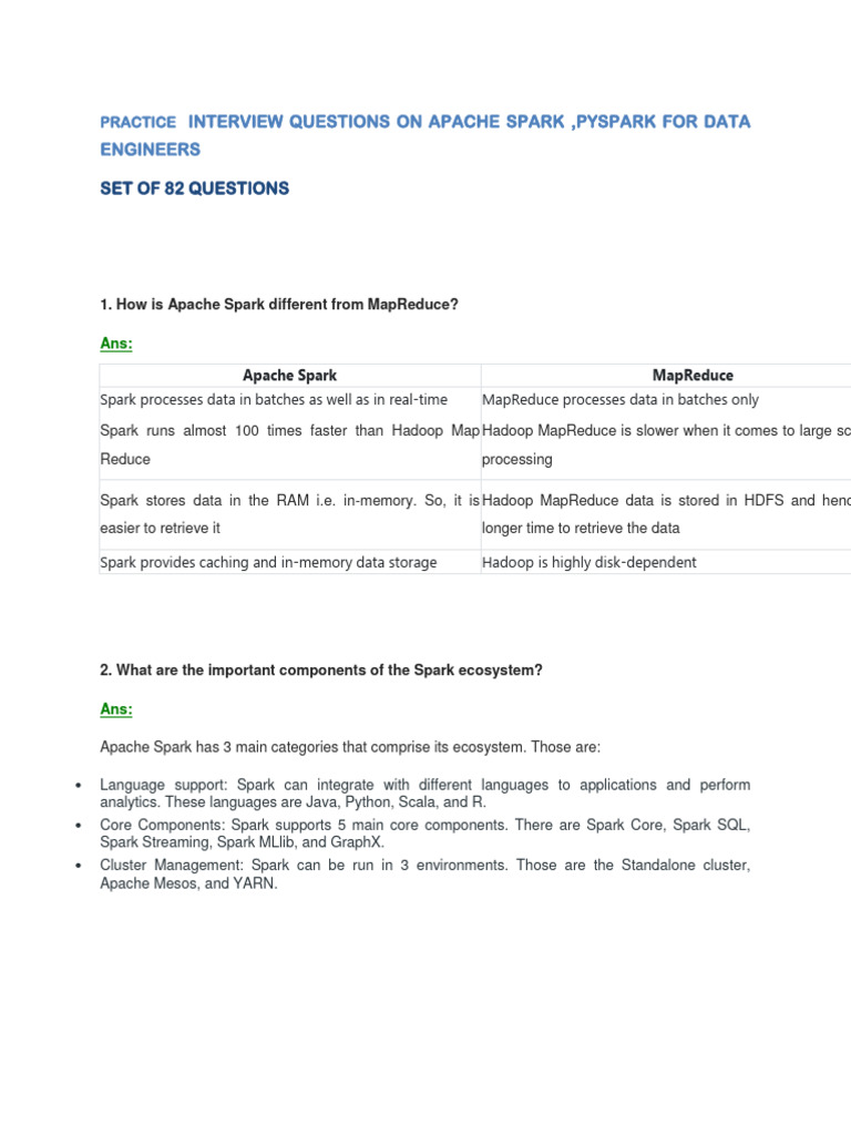 Data Eng Prep | PDF