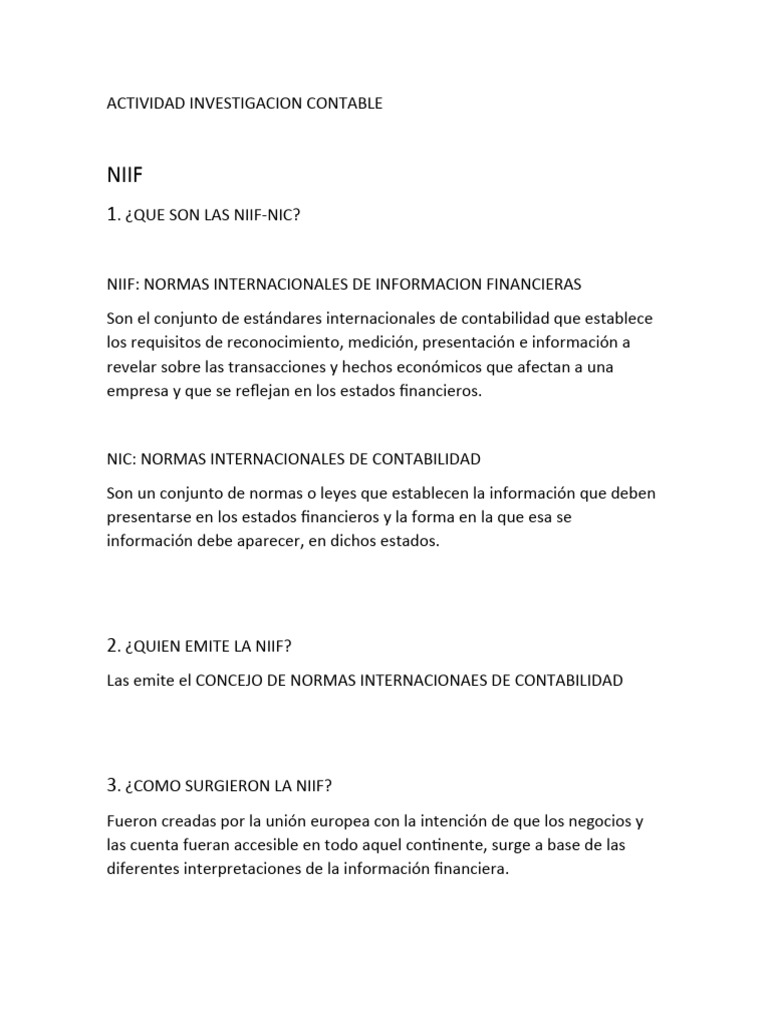 Actividad Investigacion Contable Verito | PDF