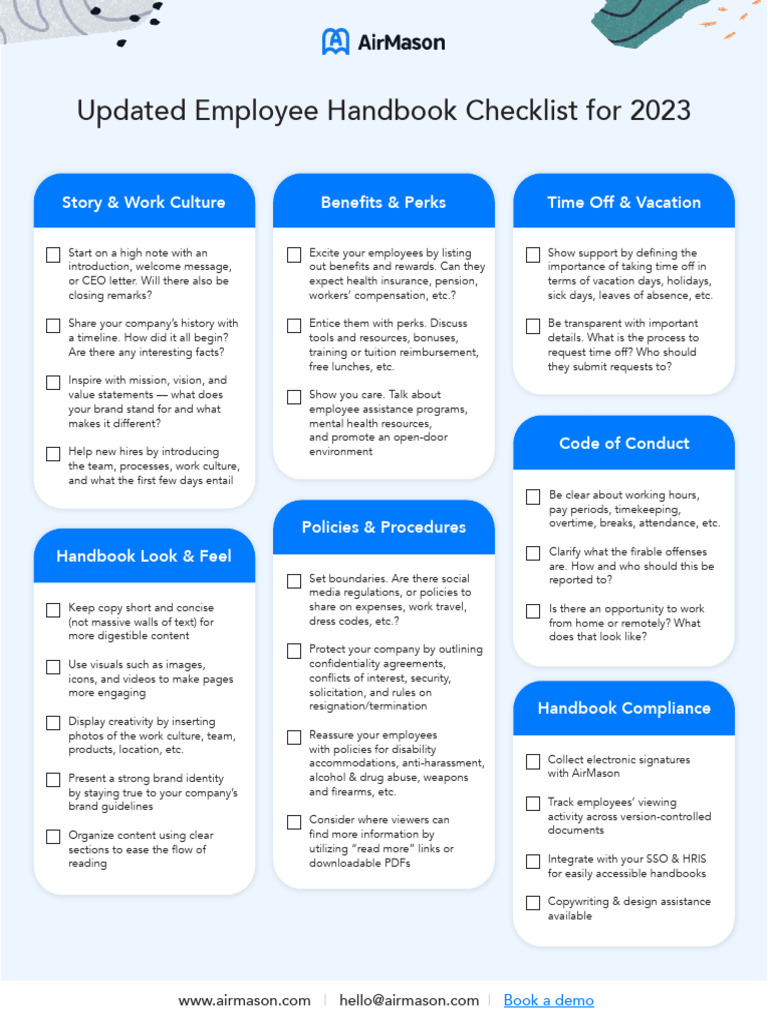 1668031127460-AirMason_HandbookChecklist_2023 | PDF