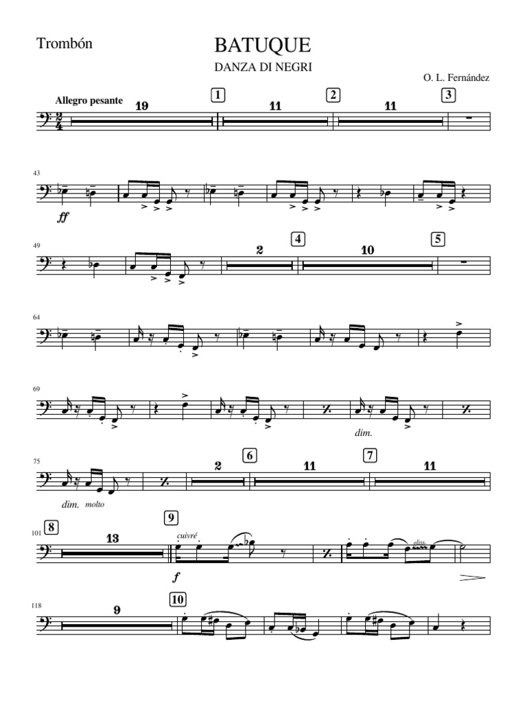 Batuque, Trombón 2 (Nuevo) | PDF