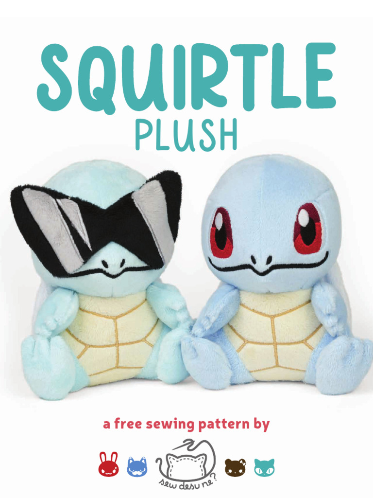 Squirtle Pattern | PDF | Sewing | Seam (Sewing)