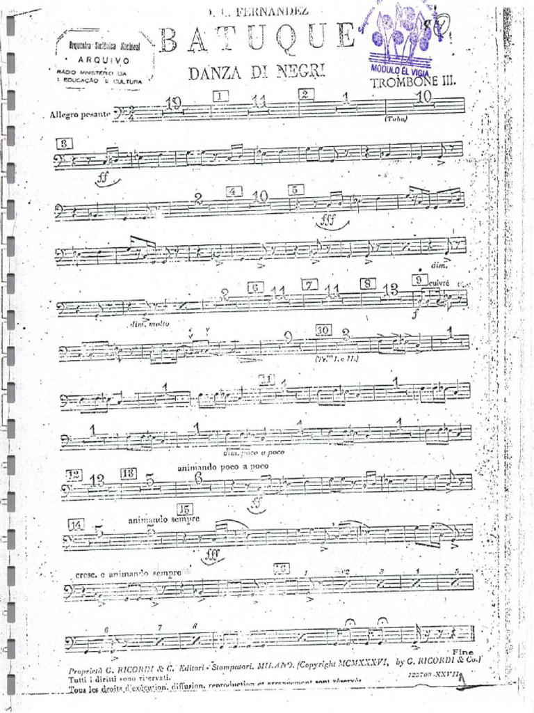 Batuque, Trombón 3 | PDF