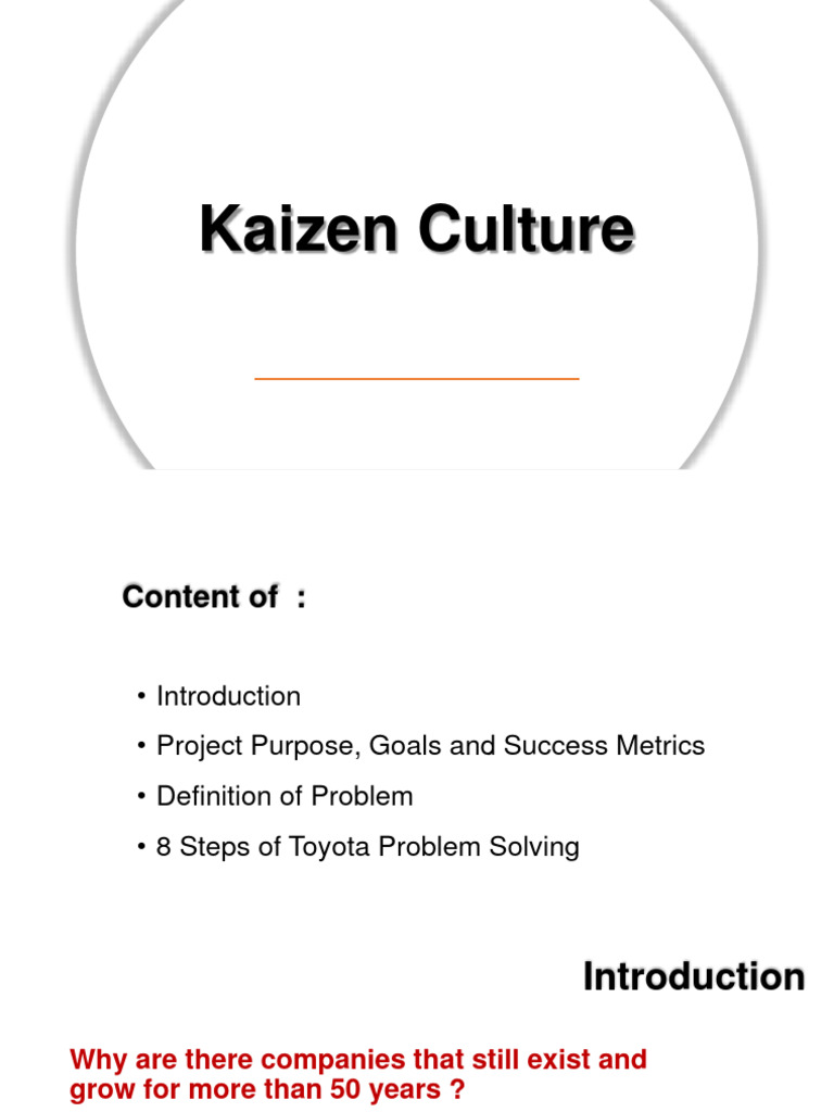 Kaizen Training Material | PDF