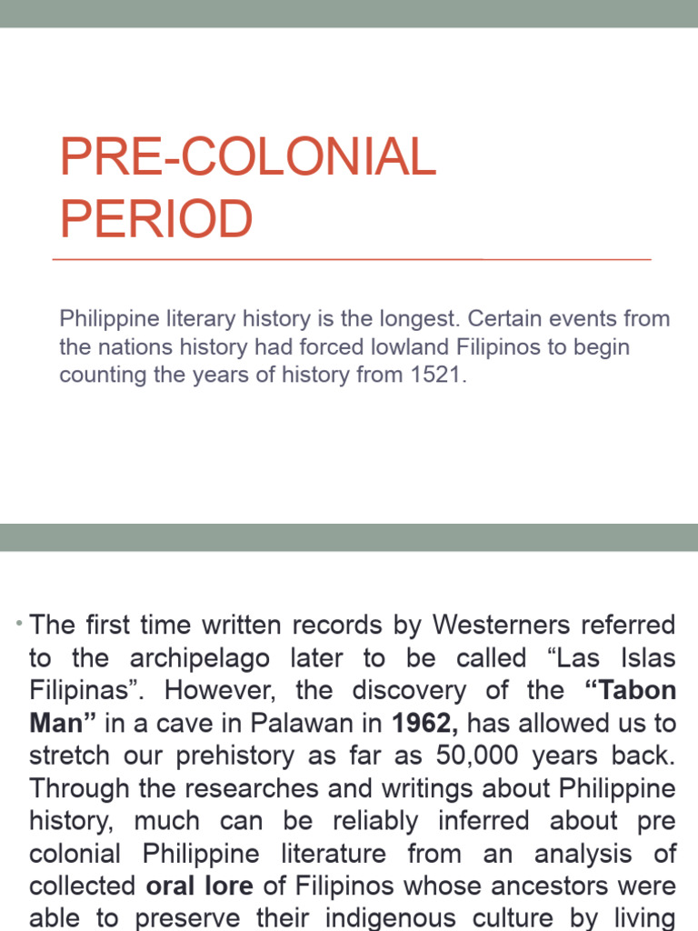 Pre-Colonial Period | PDF | Poetry | Philippines