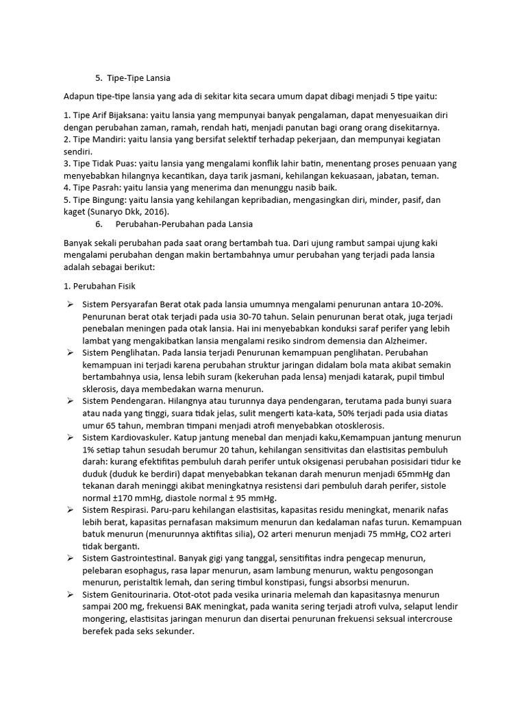 Lansia | PDF | Pengembangan Diri | Gaya Hidup