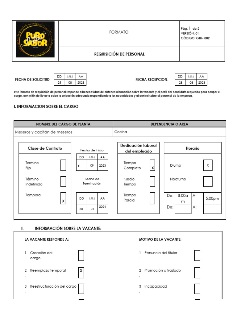 Formato de Requisición | PDF