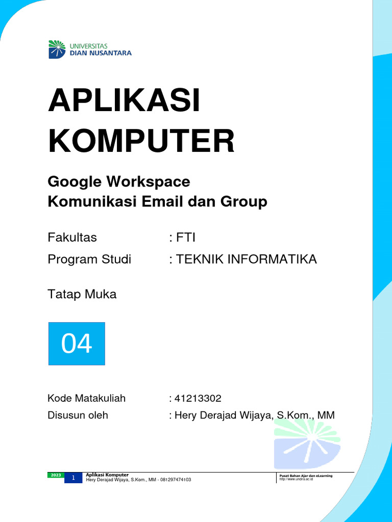 Modul Aplikasi Komputer (TM4) | PDF