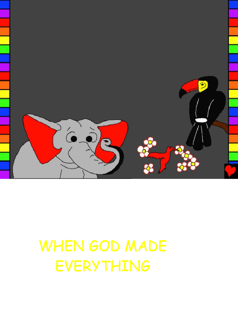 01 When God Made Everything English | PDF | Adam