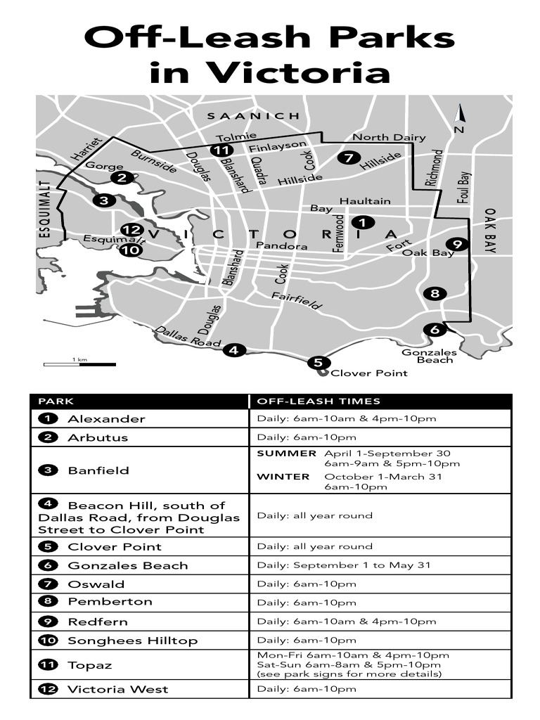 Paws in Parks Map | PDF